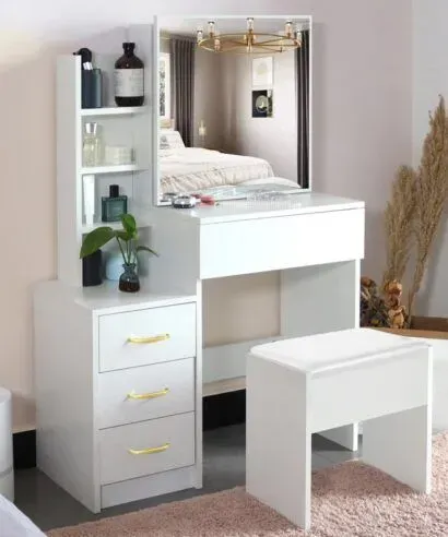 Modern dressing table with mirror store
